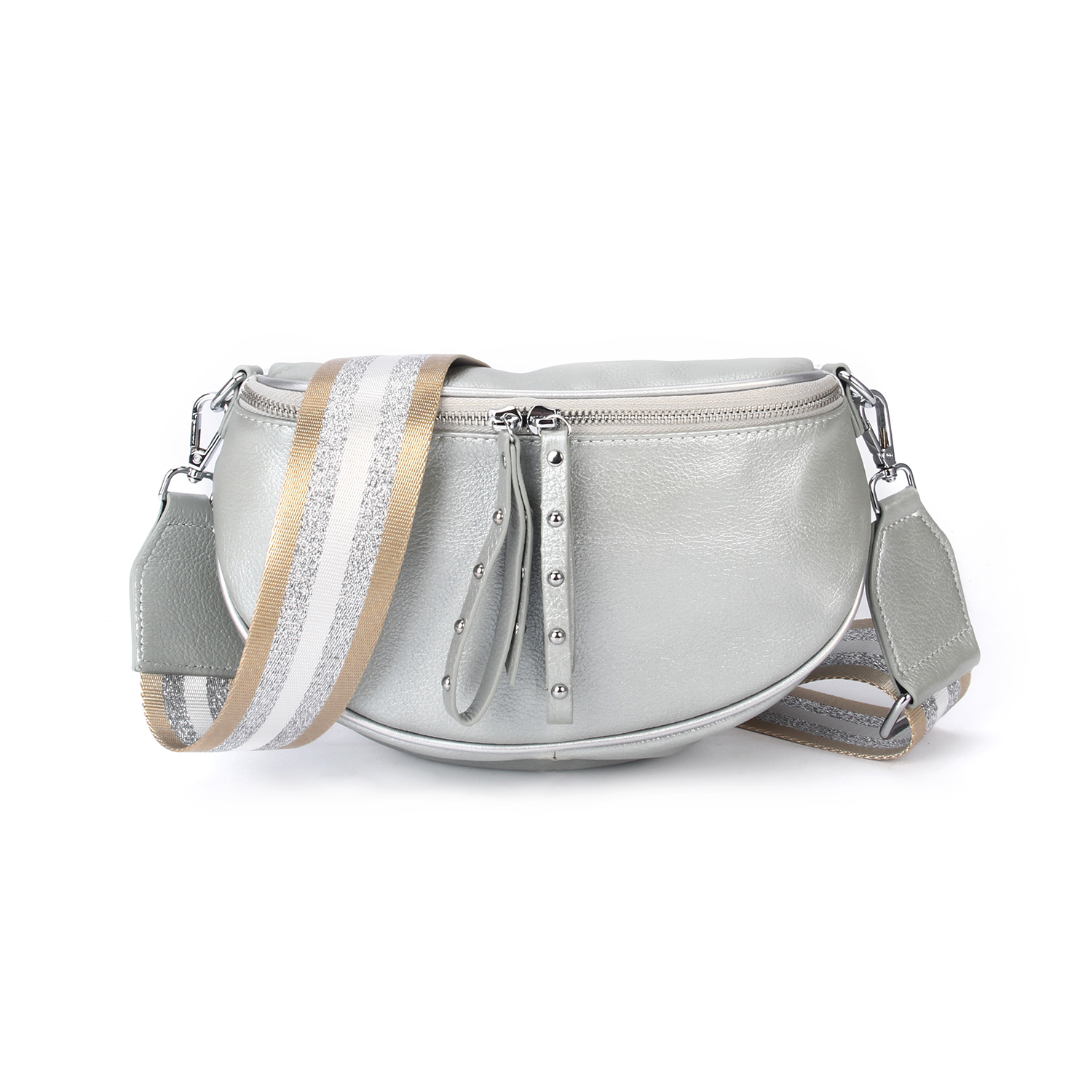 Obsessed Silver/Silver Crossbody Bag – Hi Ho + Co
