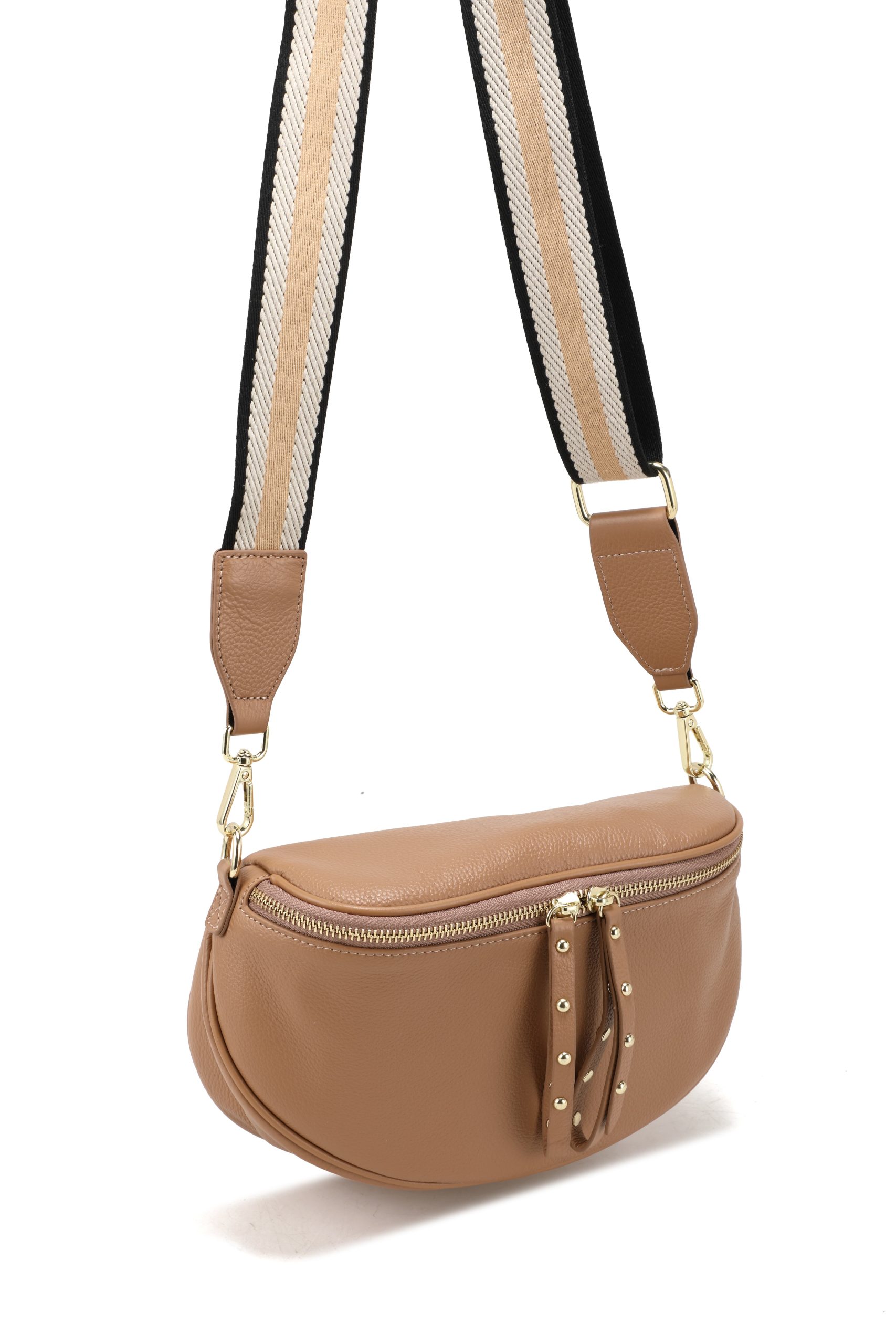 Obsessed Light Tan/Gold Crossbody Bag – Hi Ho + Co