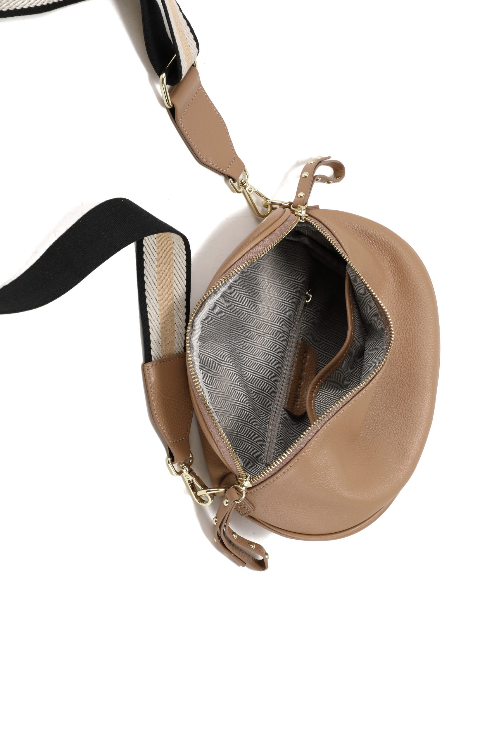 Obsessed Light Tan/Gold Crossbody Bag – Hi Ho + Co